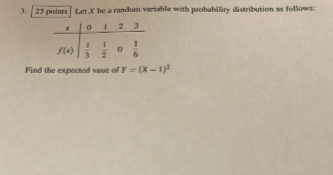 Solved Let X be a random variable with probability | Chegg.com