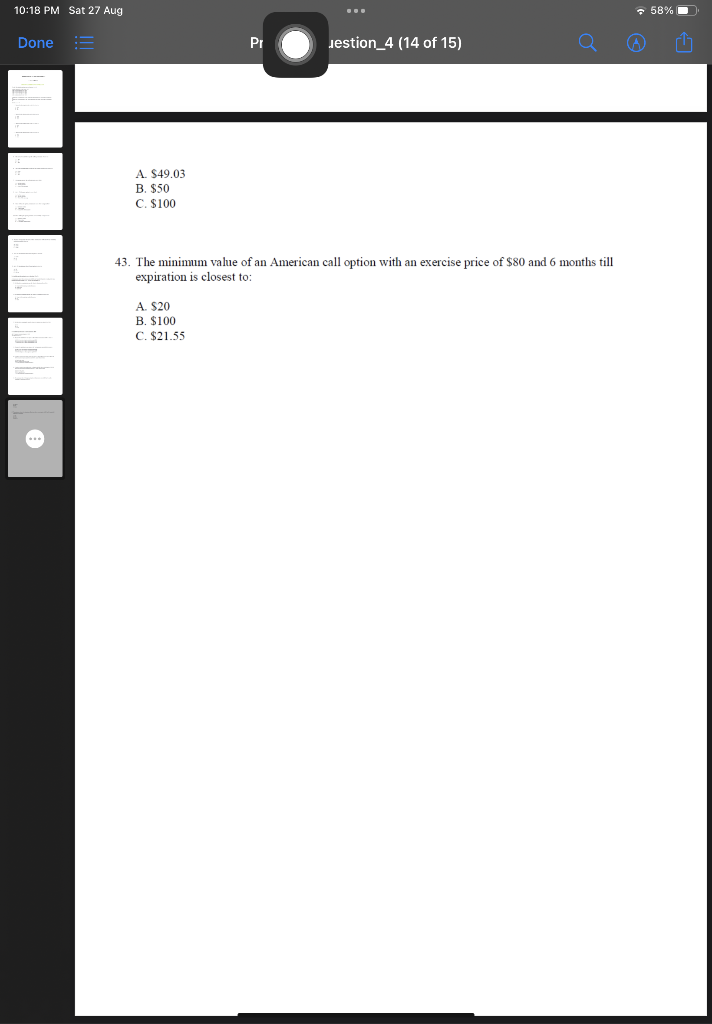 Solved Lecture 5 Tutorial OPTION MARKETS ANDCONTRACTS Use | Chegg.com