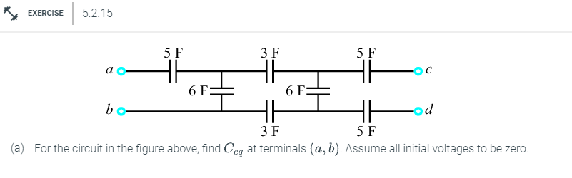 Solved (a) For the circuit in the figure above, find Ceq at | Chegg.com