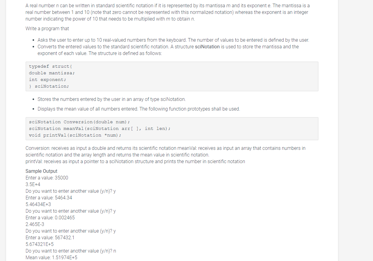Solved Can someone do this problem in c code using structs | Chegg.com