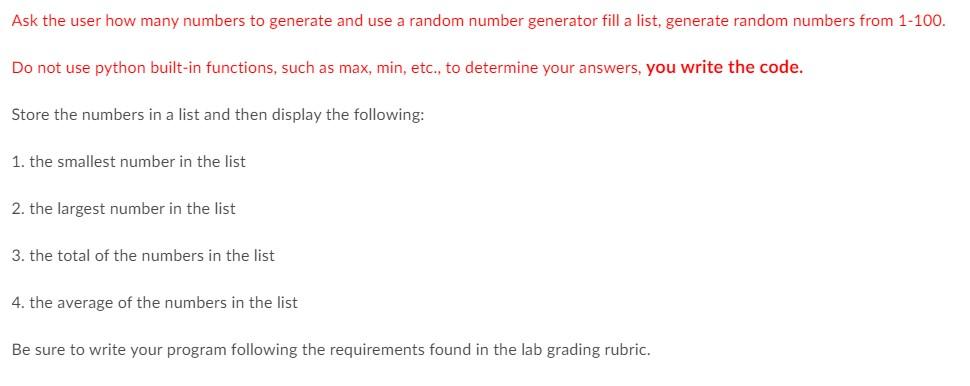 Solved 4. Number Analysis Program Design a program that asks | Chegg.com Solved 4. Number Analysis Program Design a program that asks | Chegg.com