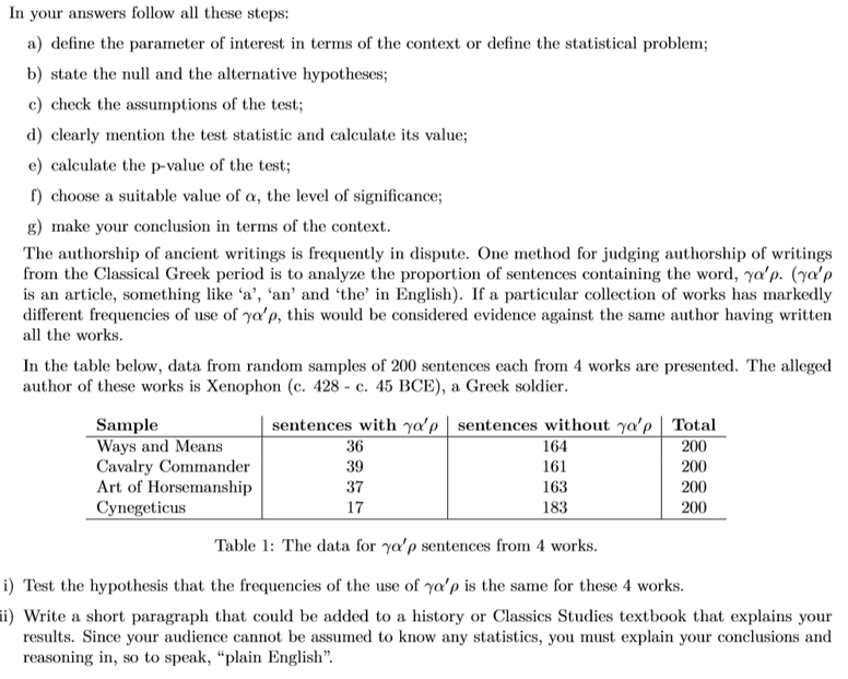 Solved In your answers follow all these steps: a) define the | Chegg.com