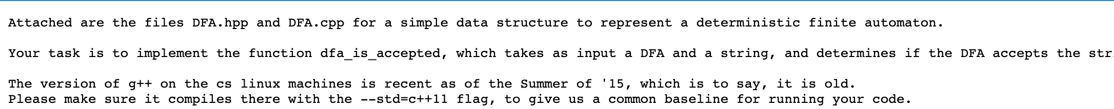 Solved #include #include "DFA.hpp" bool dfa_is_accepted | Chegg.com