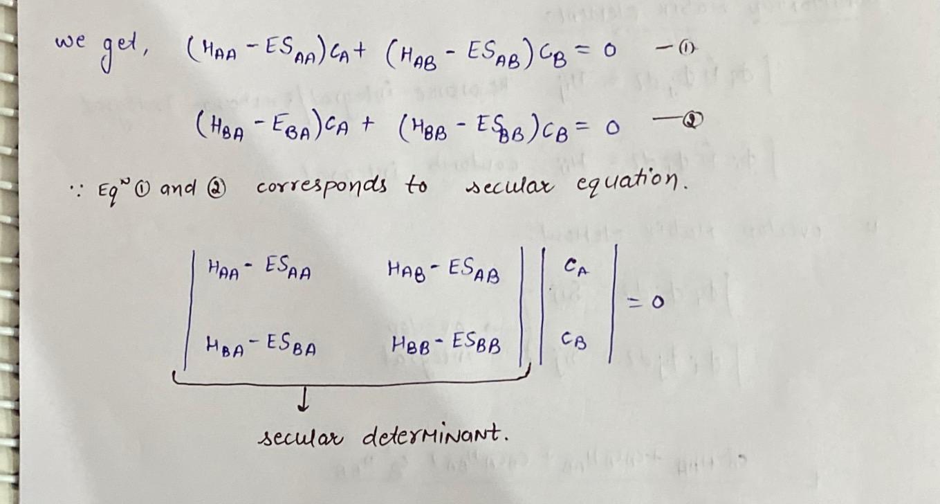 Solved Question: Determine the energies of the bonding and | Chegg.com
