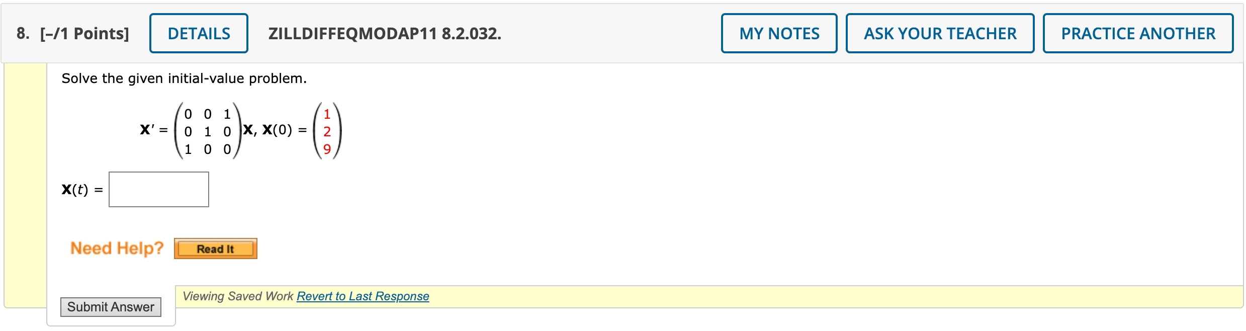 Solved Solve the given initial-value problem. | Chegg.com