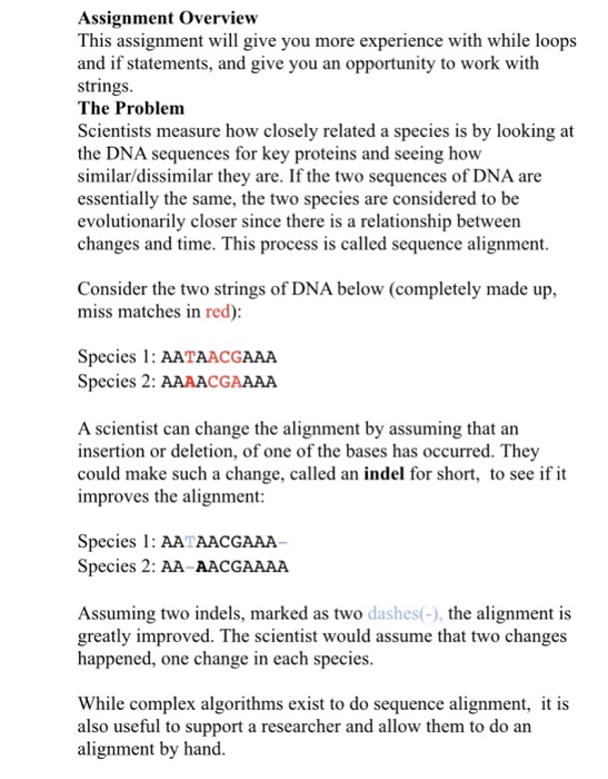 Solved Assignment Overview This assignment will give you | Chegg.com