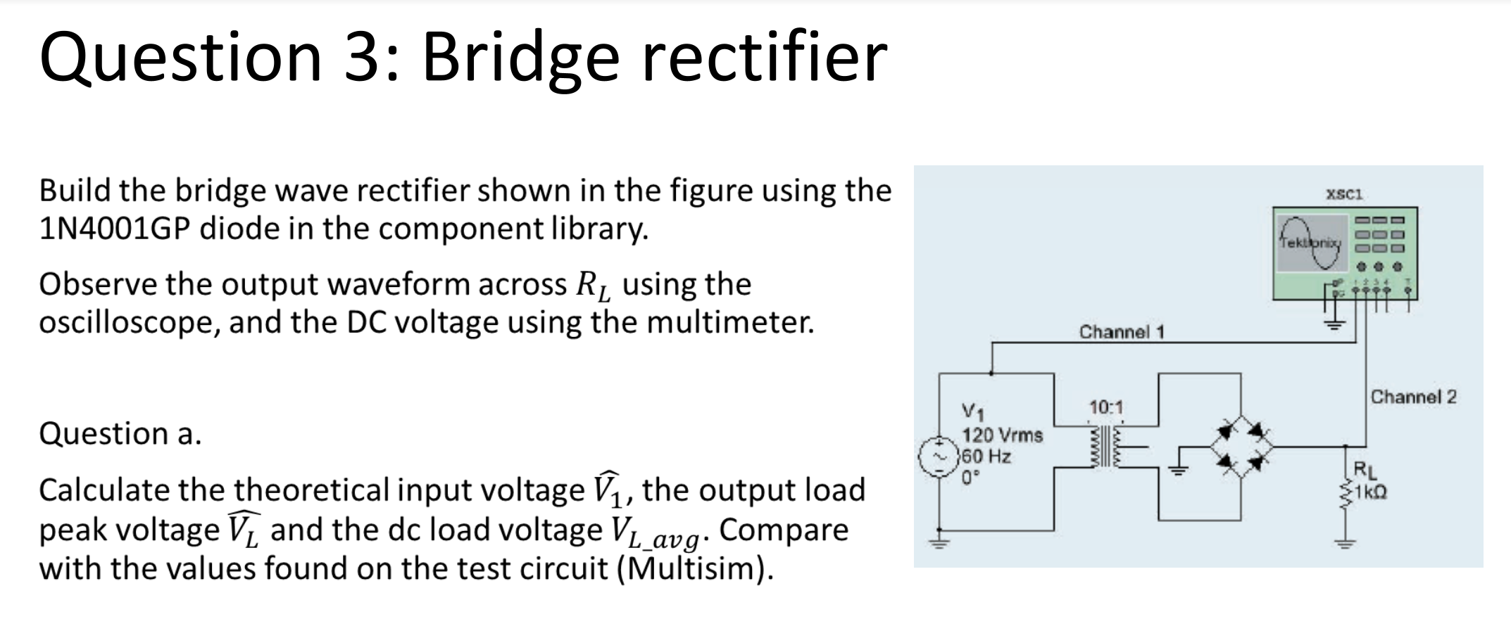 Solved Instructions We will be using Multisim to replace | Chegg.com