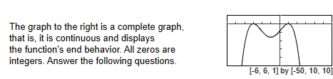 Solved For each graph answer: A) List the zeros whose | Chegg.com
