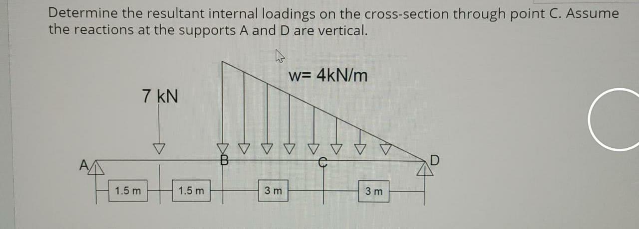Solved Determine the resultant internal loadings on the | Chegg.com