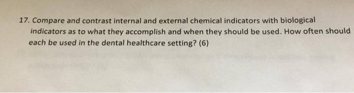 Solved 17. Compare and contrast internal and external | Chegg.com