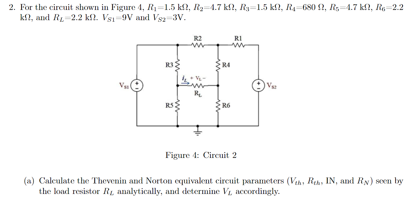 Solved 2. For the circuit shown in Figure | Chegg.com
