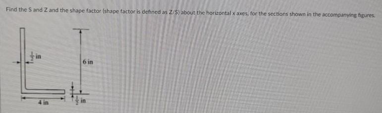Solved find the value of S,Z and the shape factor. | Chegg.com