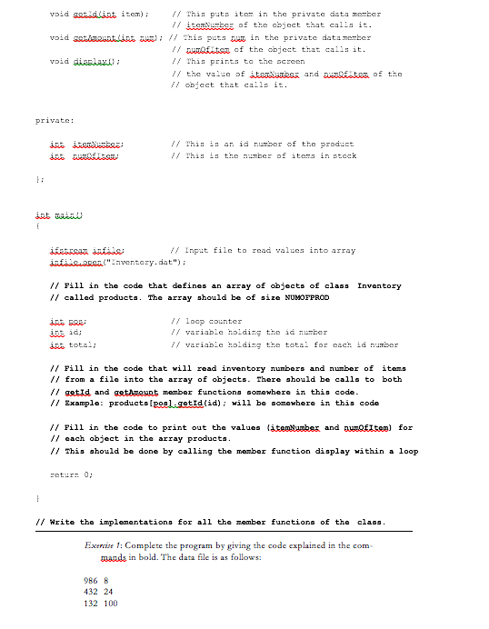 Lab 13.4 Arrays of Objects Retrieve program | Chegg.com