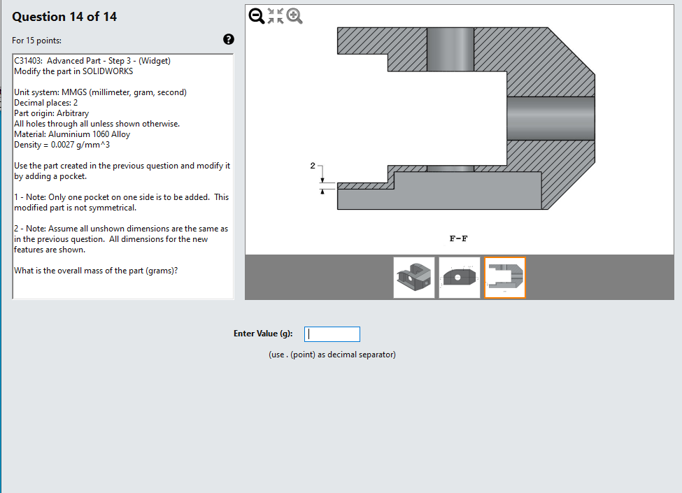 Solved Question 12 of 14 For 15 points: 15 C31401: Advanced | Chegg.com