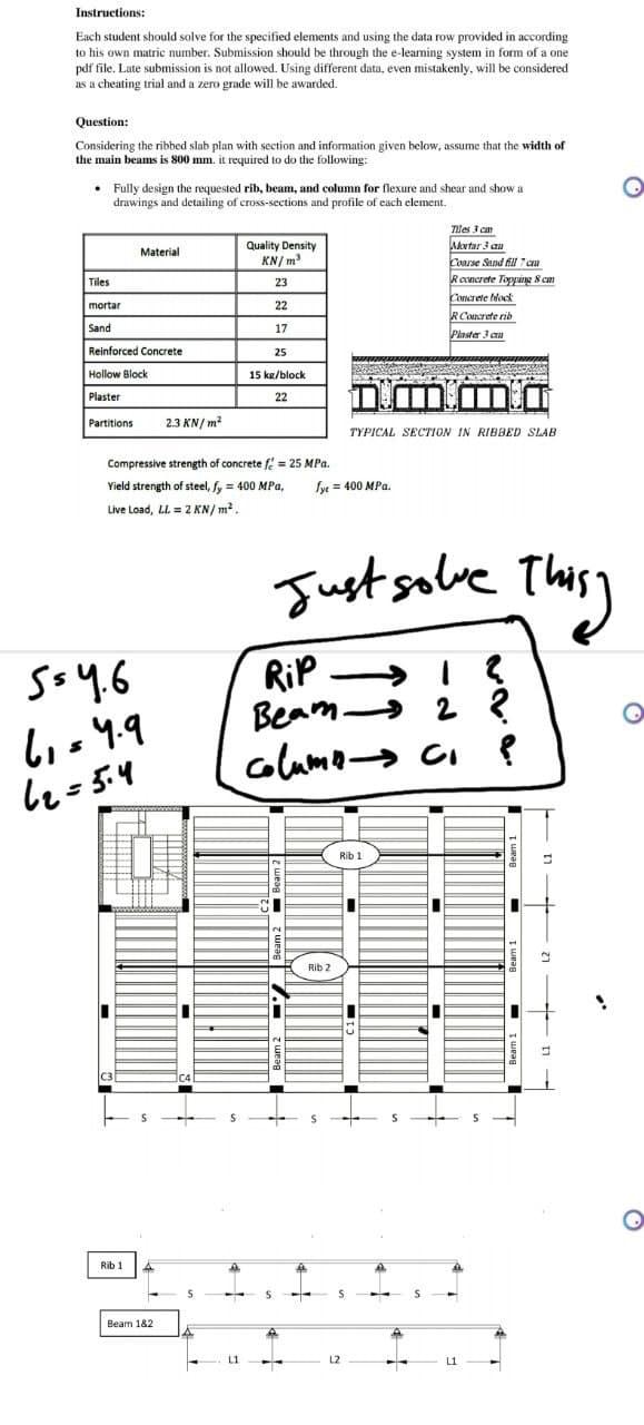 Solved Instructions: Each student should solve for the | Chegg.com