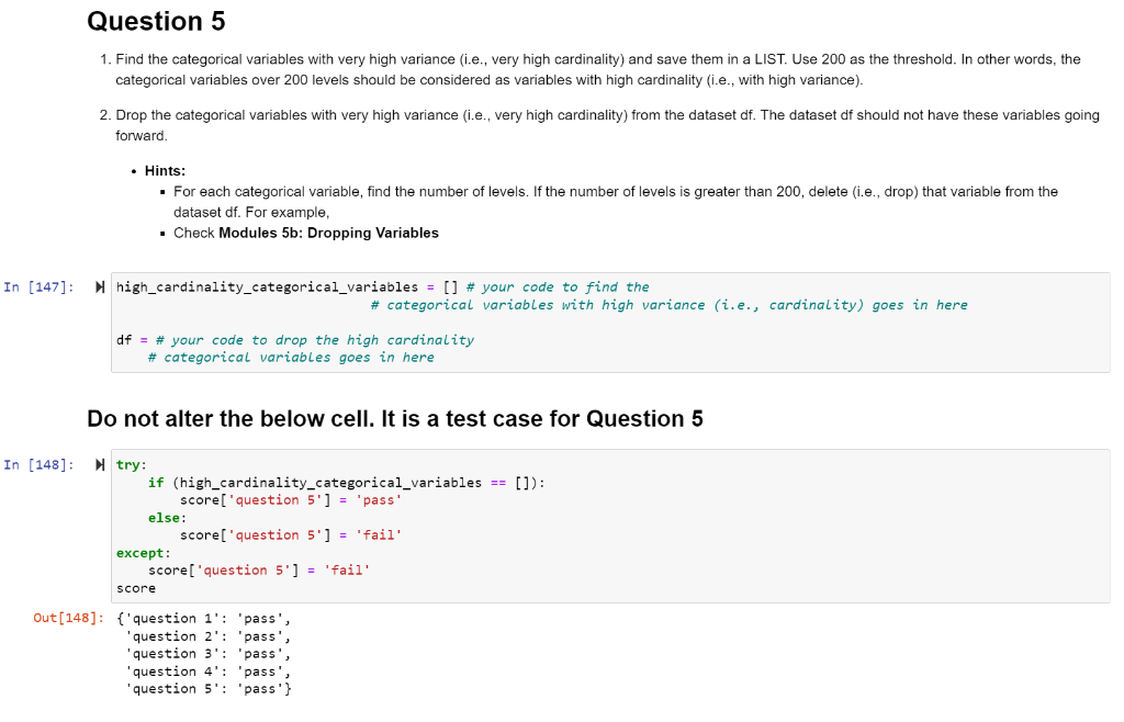 Solved 1. Find the categorical variables with very high | Chegg.com