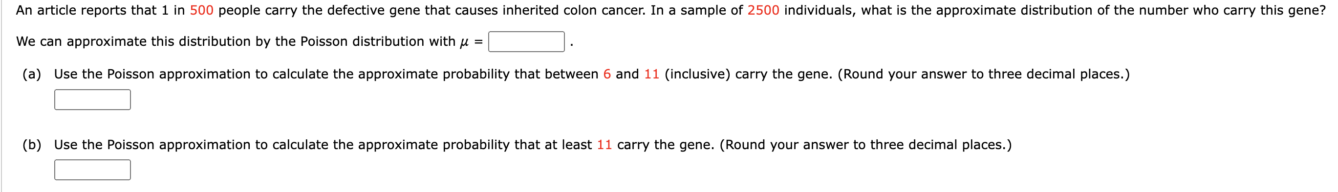 Solved We can approximate this distribution by the Poisson | Chegg.com