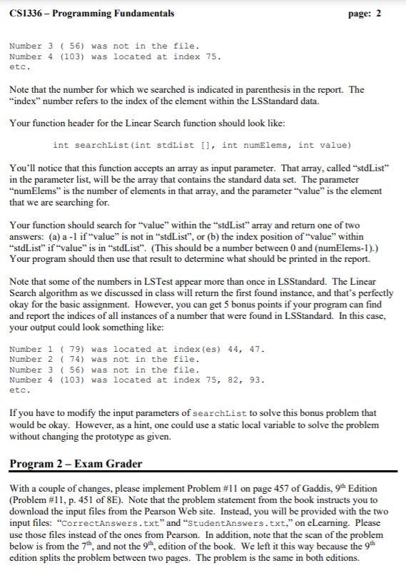Solved Introduction Your ninth programming assignment will | Chegg.com