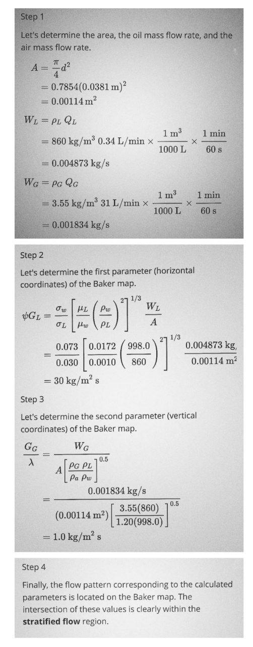 Step 1 Let's determine the area, the oil mass flow | Chegg.com