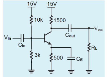 Solved The amplifier’s BJT has \beta = 200. ﻿Assume all | Chegg.com