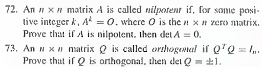 Solved 72. An xn matrix A is called nilpotent if, for somie | Chegg.com