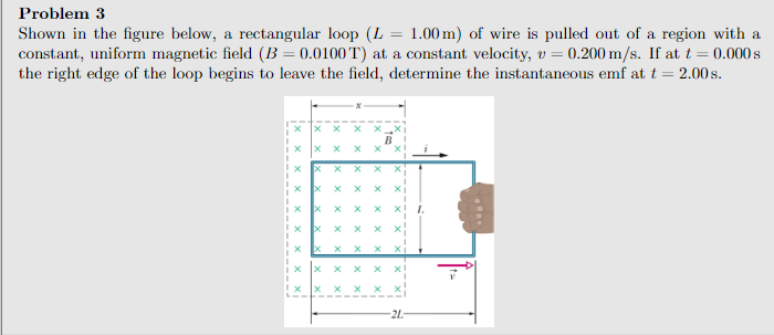 Solved Problem 3 Shown in the figure below, a rectangular | Chegg.com