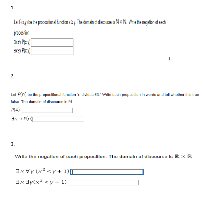 Solved 1. Let P(x,y) be the propositional function x 2 y. | Chegg.com