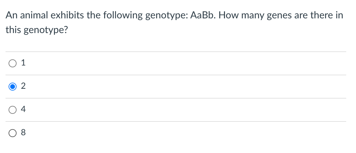 Solved An animal exhibits the following genotype: AaBb. How | Chegg.com