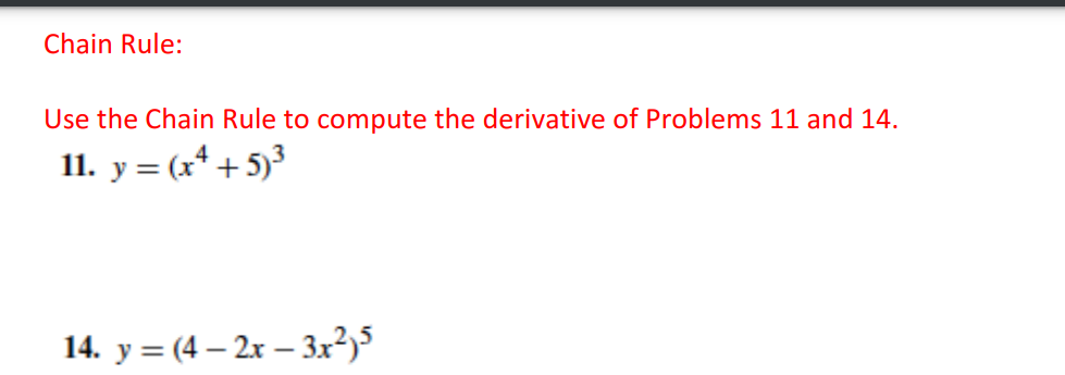 Solved Use the Chain Rule to compute the derivative of | Chegg.com