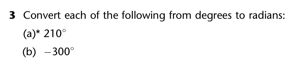 Solved 3 Convert each of the following from degrees to | Chegg.com