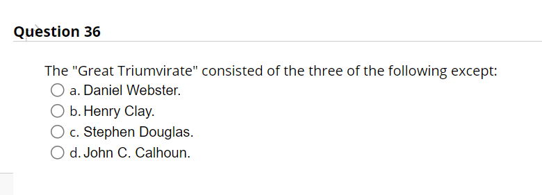 The "Great Triumvirate" consisted of the three of the | Chegg.com