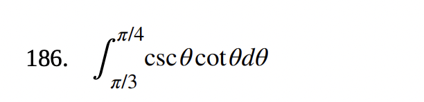 Solved ∫π3π4cscθcotθdθ | Chegg.com