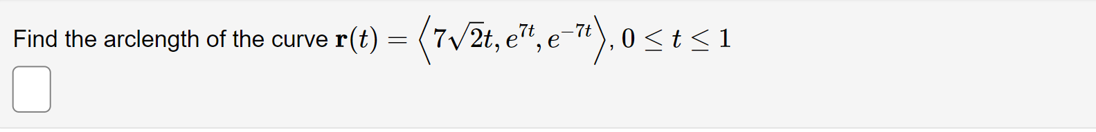Solved Find the arclength of the curve | Chegg.com