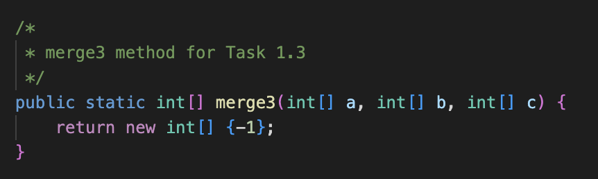 Solved Complete task merge3 (1.3) then use merge3 to | Chegg.com