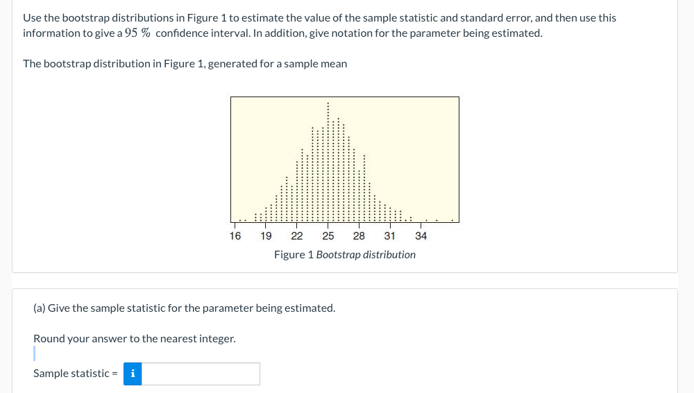 Solved Use the bootstrap distributions in Figure 1 to | Chegg.com