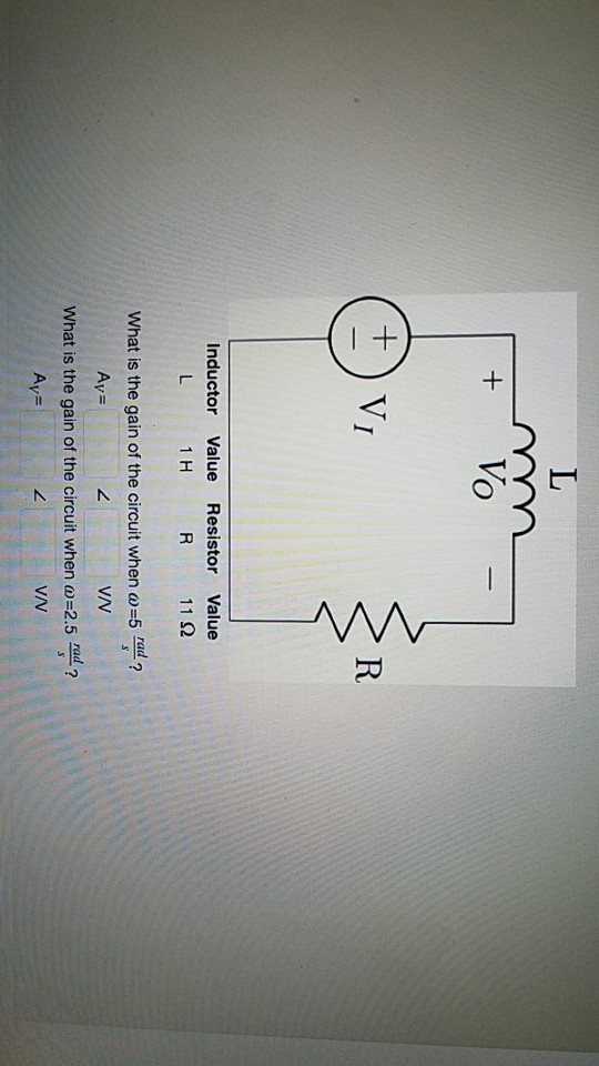 Solved RI 1 2 Resistor Value Resistor Value What is the gain | Chegg.com