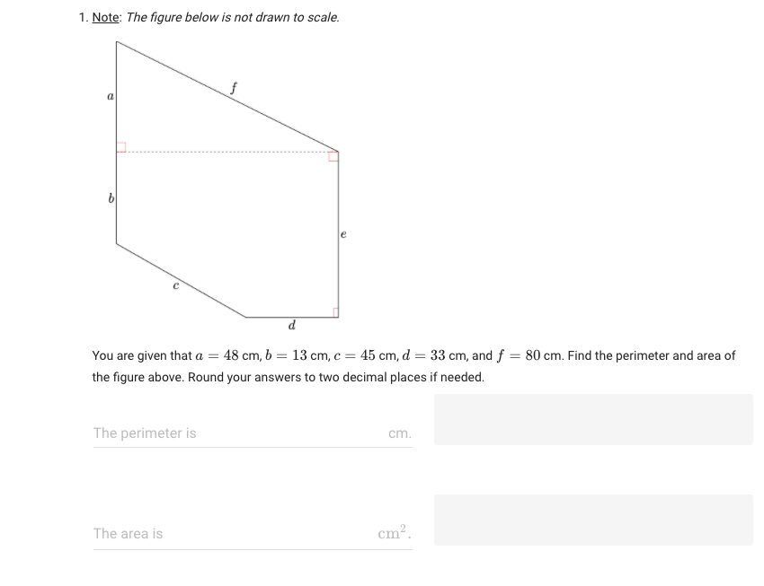 Solved 1. Note: The figure below is not drawn to scale. f | Chegg.com