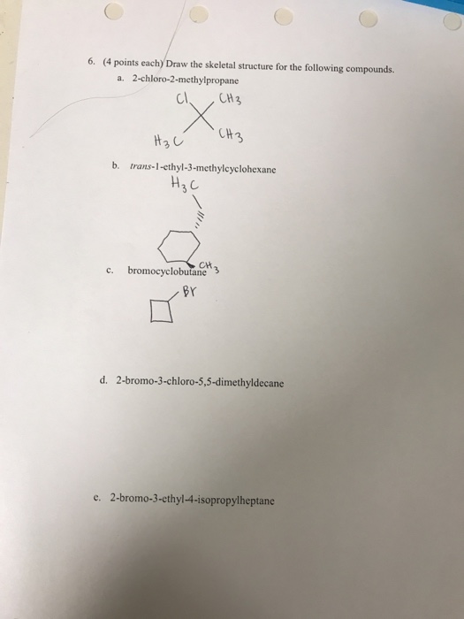 Solved 4. (4 points cach) Each of the following IUPAC names | Chegg.com Solved 4. (4 points cach) Each of the following IUPAC names | Chegg.com