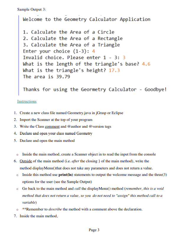 Solved Geometry Application You will use what you have | Chegg.com