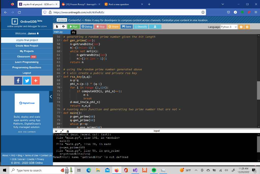 Solved please help my understand why this code is failing, | Chegg.com