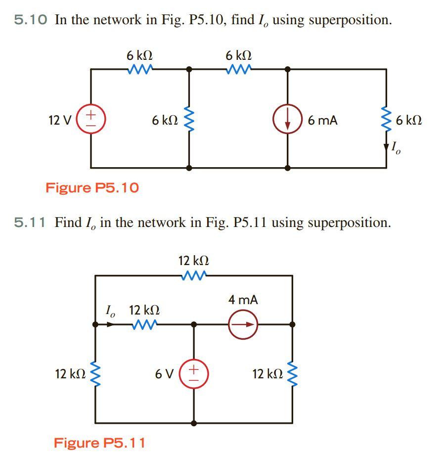 Solved 5.10 In the network in Fig. P5.10, find I, using | Chegg.com
