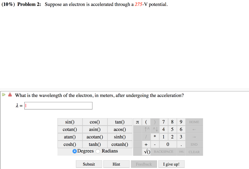 Solved 10 Problem 2 Suppose An Electron Is Accelerated