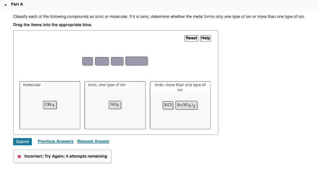 Solved Part A Classify Each Of The Following Compounds As Chegg
