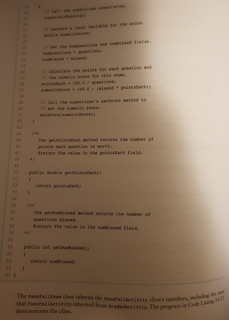 Problem 2 (25 points) Inheritance and | Chegg.com