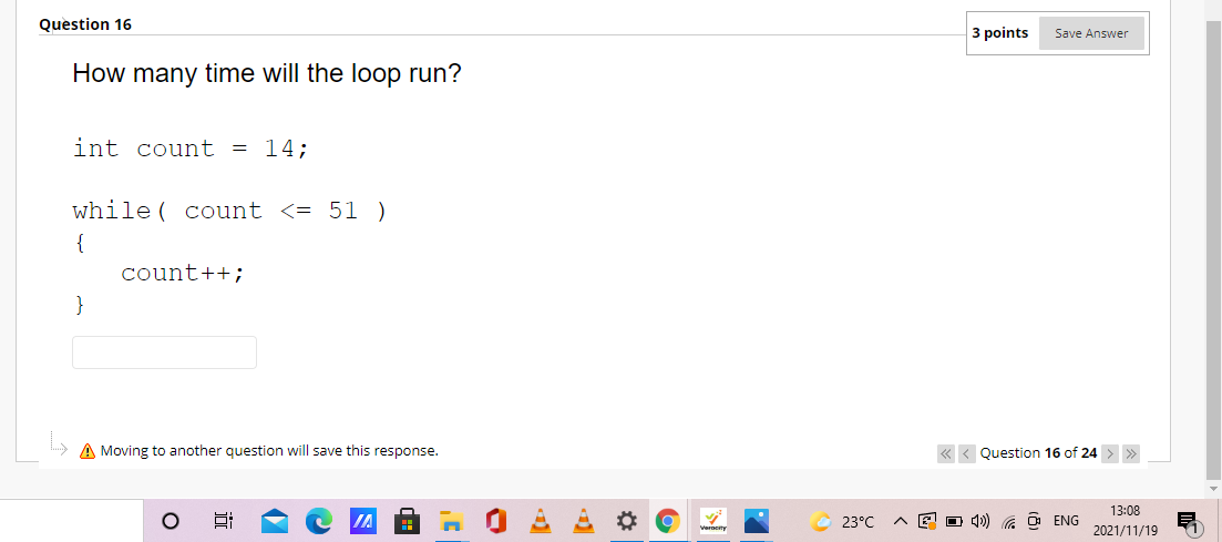 Solved Question 16 3 points Save Answer How many time will | Chegg.com
