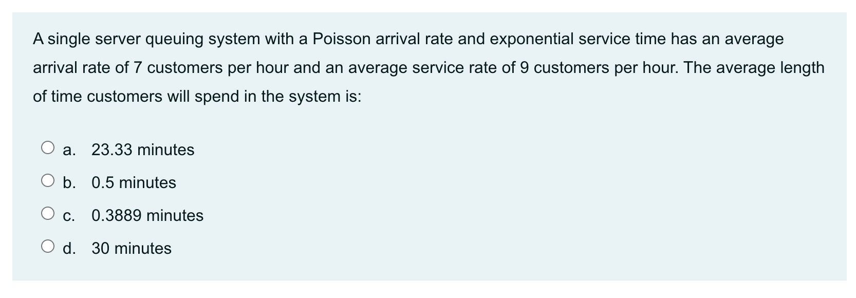 Solved A single server queuing system with a Poisson arrival | Chegg.com