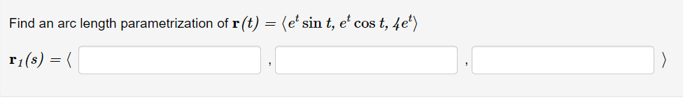 Solved Find an arc length parametrization of | Chegg.com