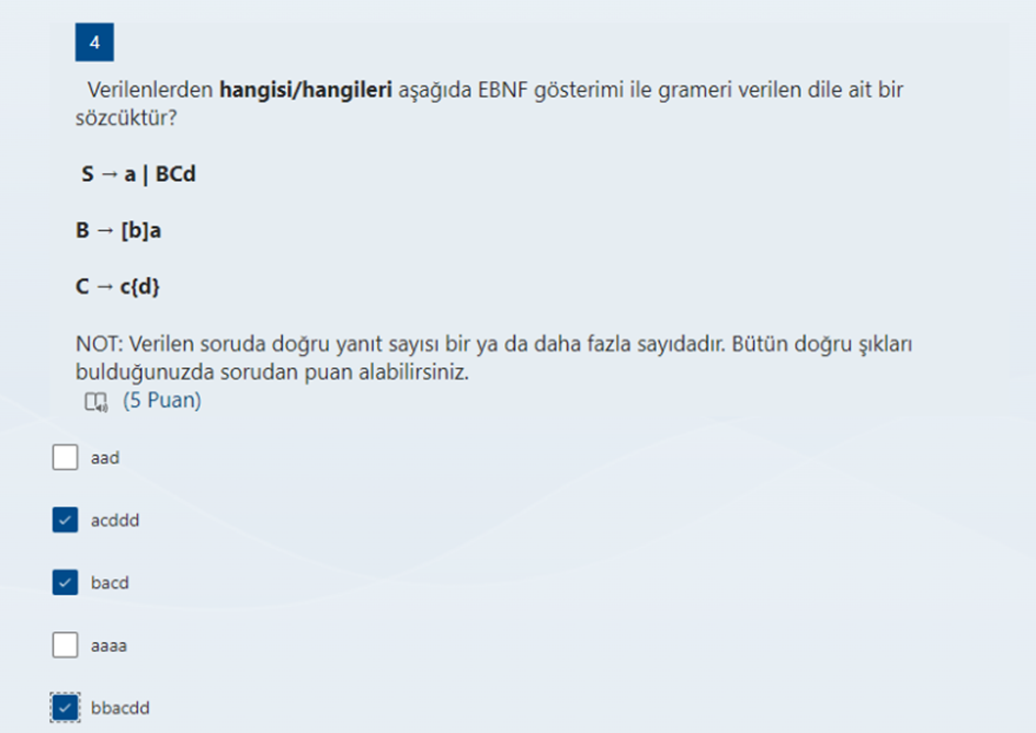 Solved 1-) Which of the following is/are valid word(s) in | Chegg.com