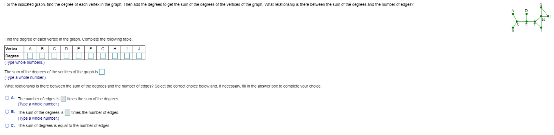 Solved For the indicated graph, find the degree of each | Chegg.com