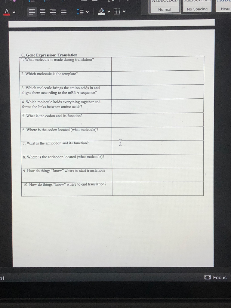 Solved Molecular Genetics Assignment - There are 3 tables to | Chegg.com